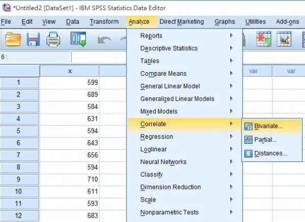 SPSS Excel Covariance, Correlation, Least Squares Method SPSS Excel Covariance, Correlation, Least Squares Method
